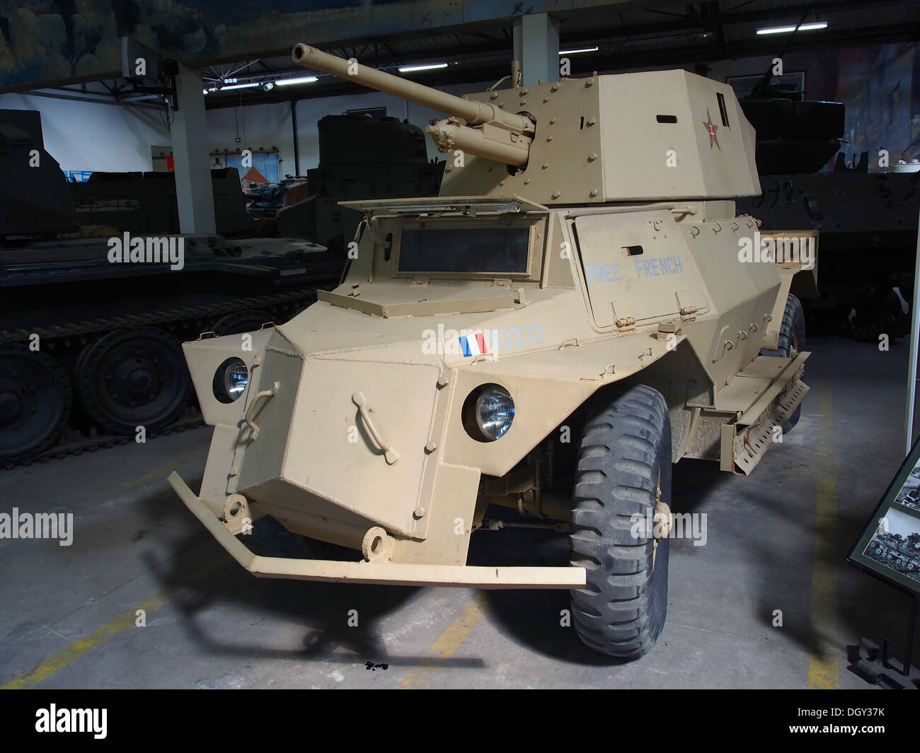 The 1943 Marmon Herrington SARC MkIV armored car, displayed at the Tank ...