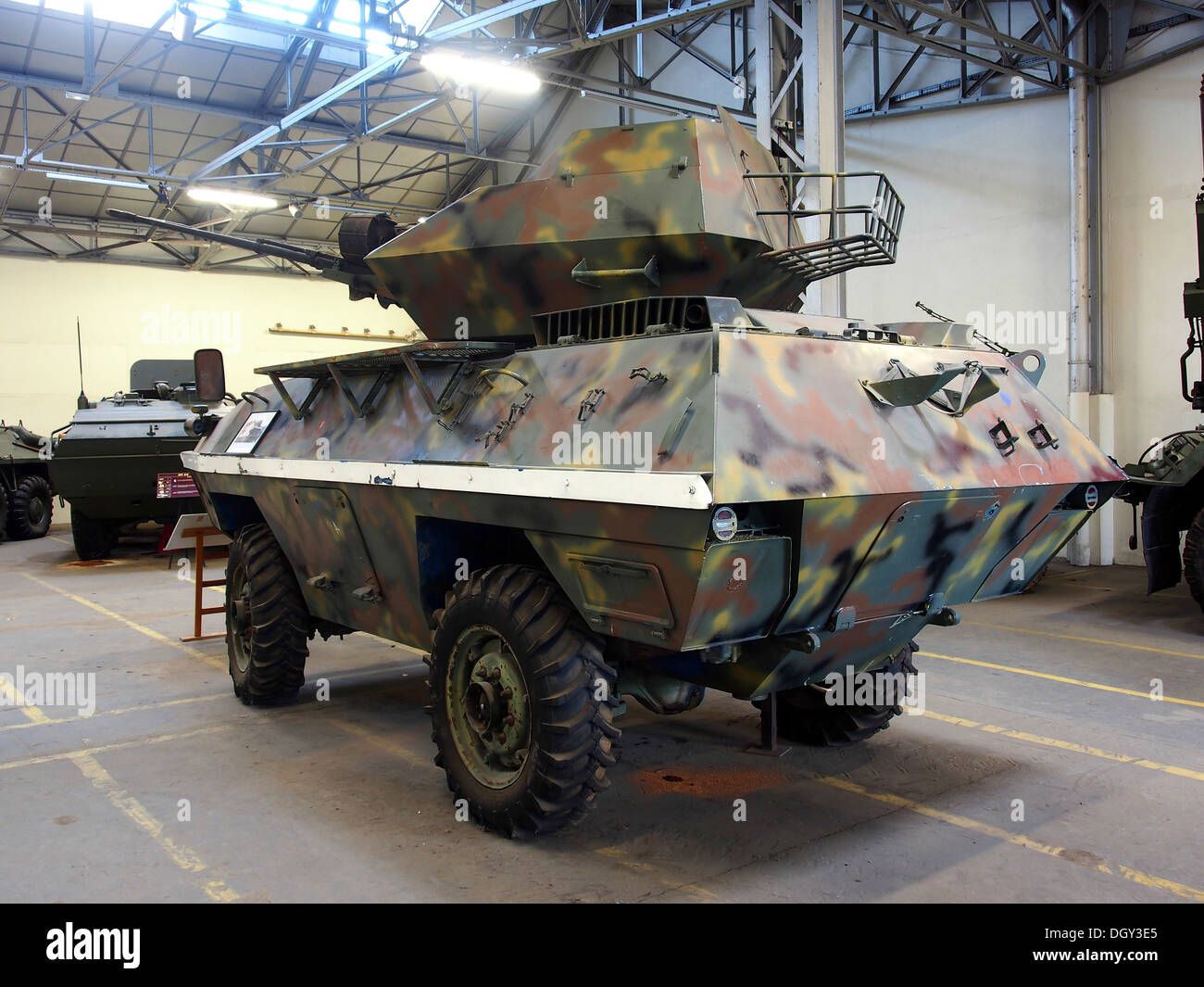The TAM BOV-3 (Borbeno Oklopno Vozilo) is an armored vehicle displayed ...