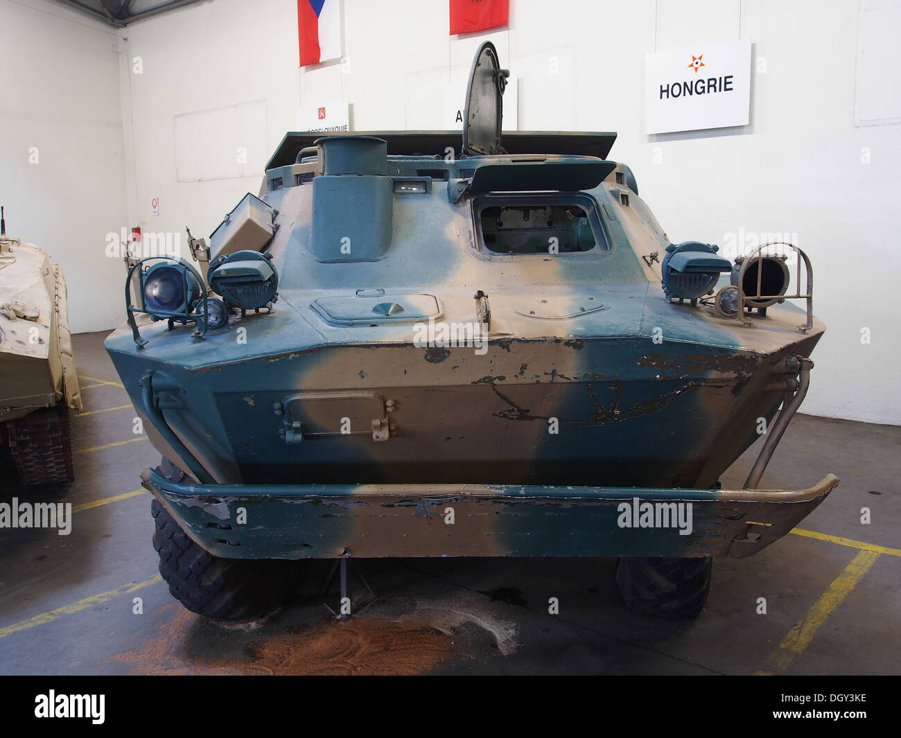 The 1966 BRDM-2, displayed at the Tank Museum in Saumur, France, is an ...