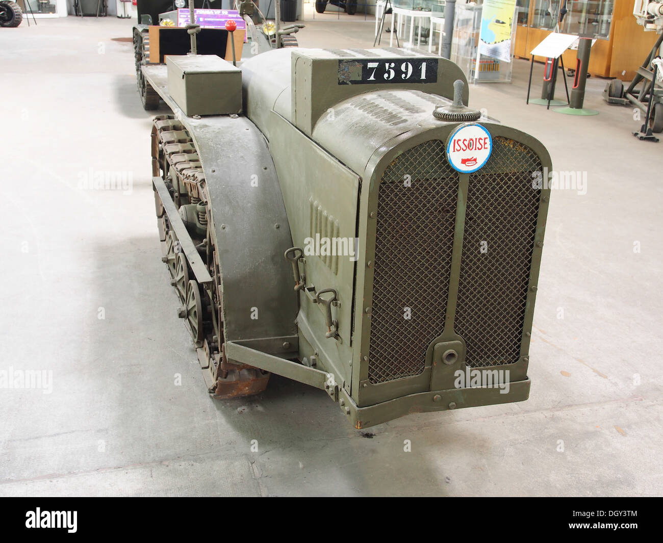 The Issoise infantry tractor, displayed at the Tank Museum in Saumur ...