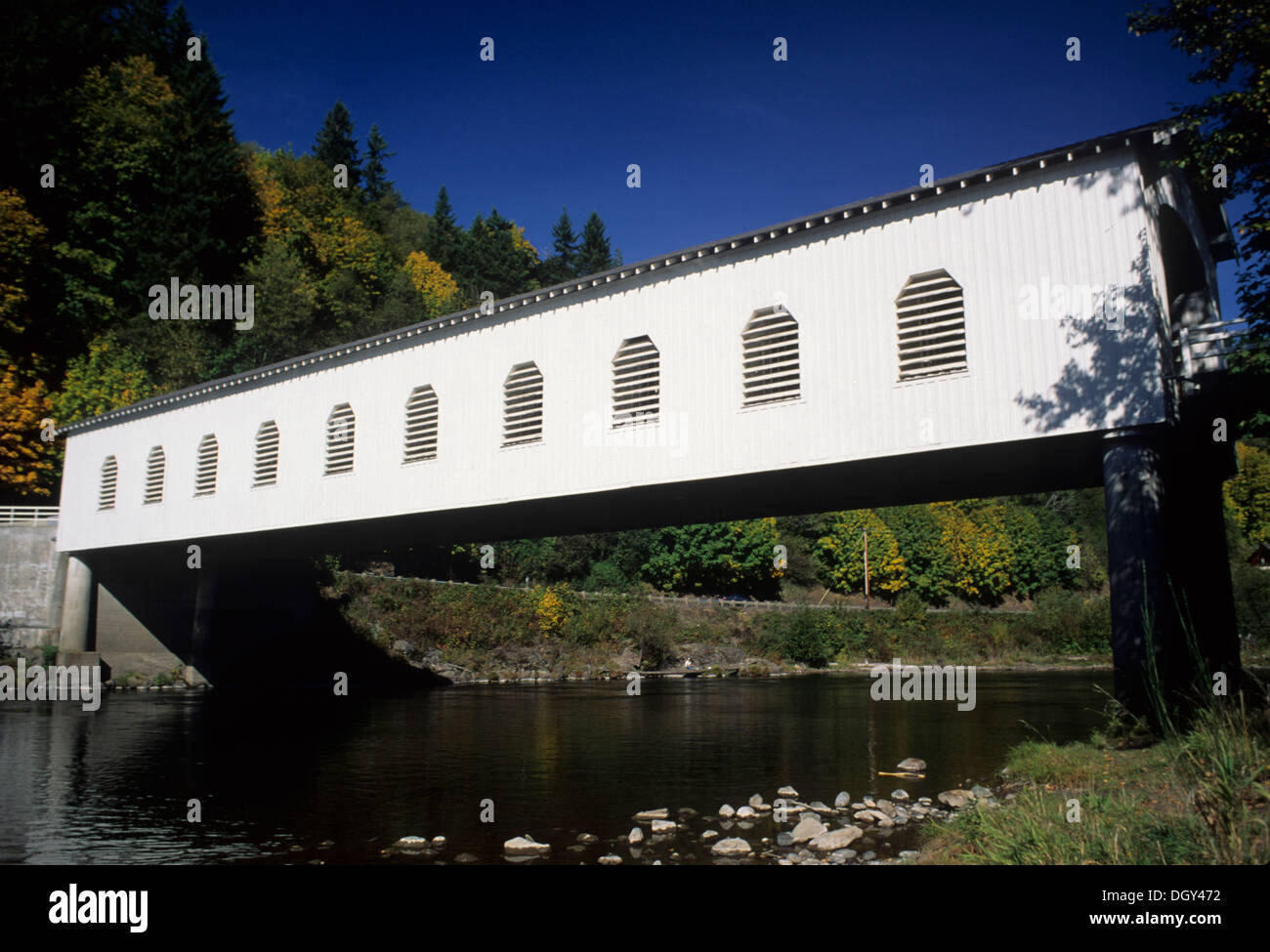 Goodpasture Covered Bridge on Lower McKenzie River, McKenzie Wild and ...
