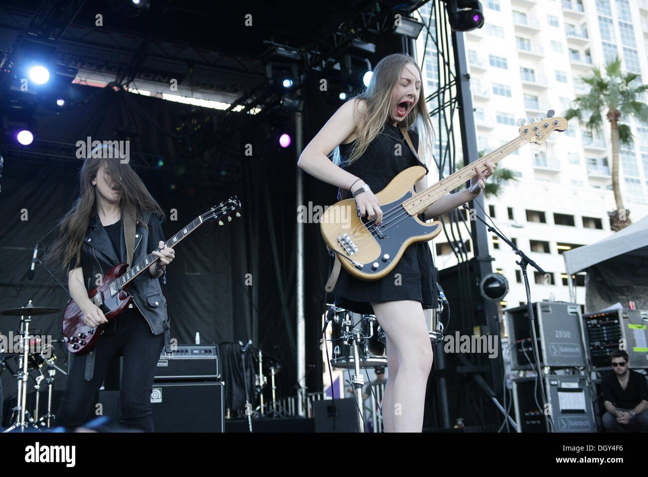 Las Vegas, NV, USA. 27th Oct, 2013. Haim, Danielle Haim, Este Haim, on ...