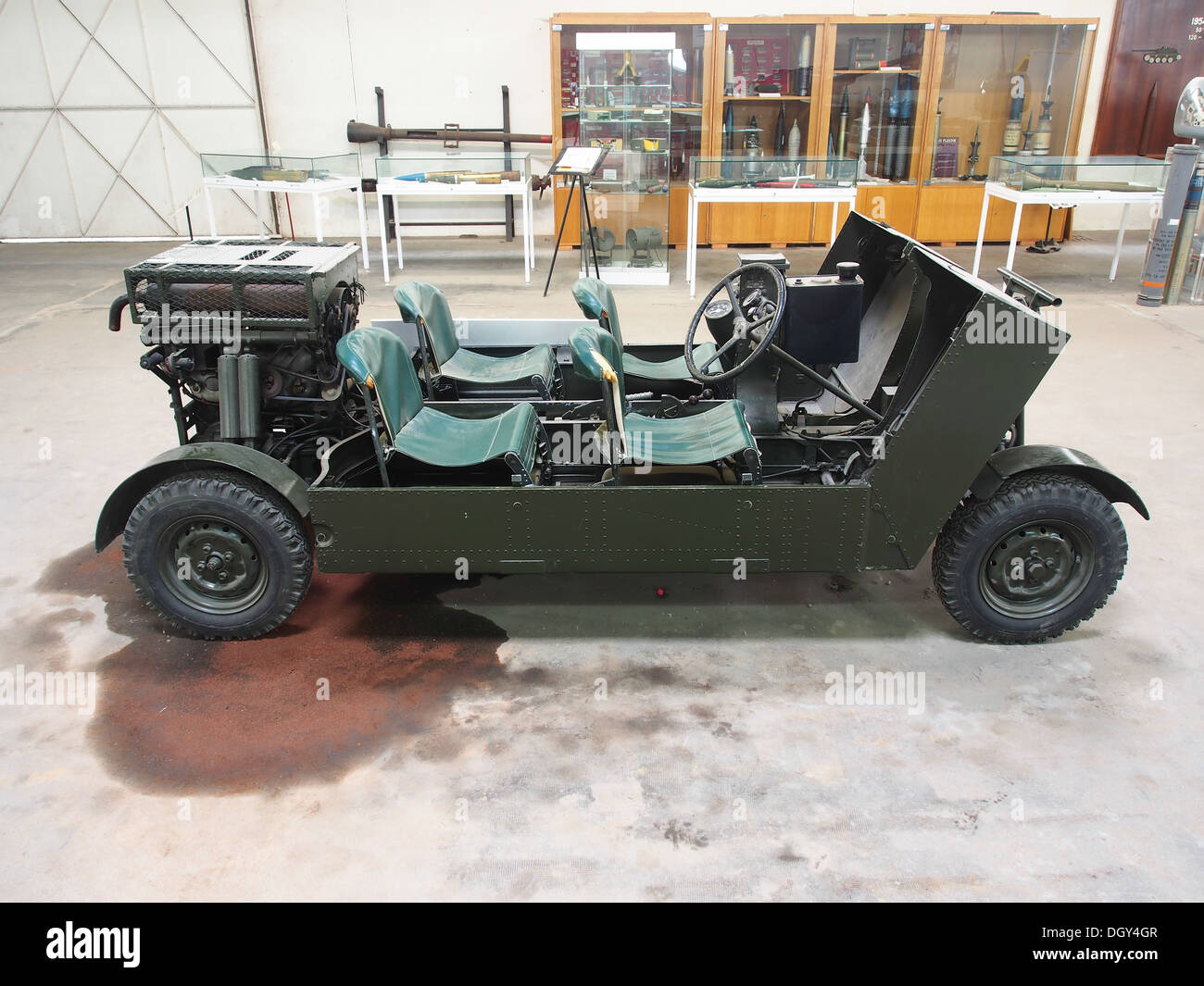 The 1957 Harrier Case vehicle is displayed at the Saumur Tank Museum in ...
