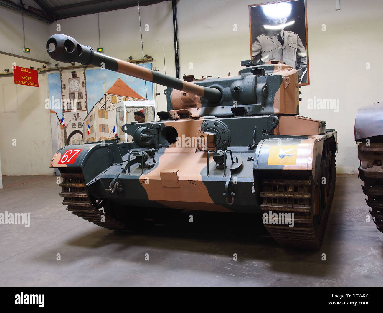 The 1944 Cruiser Tank Comet, displayed at the Tank Museum in Saumur ...