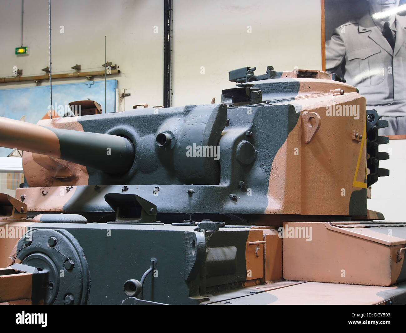 The 1944 turret of the Cruiser Tank Comet, displayed at the Tank Museum ...