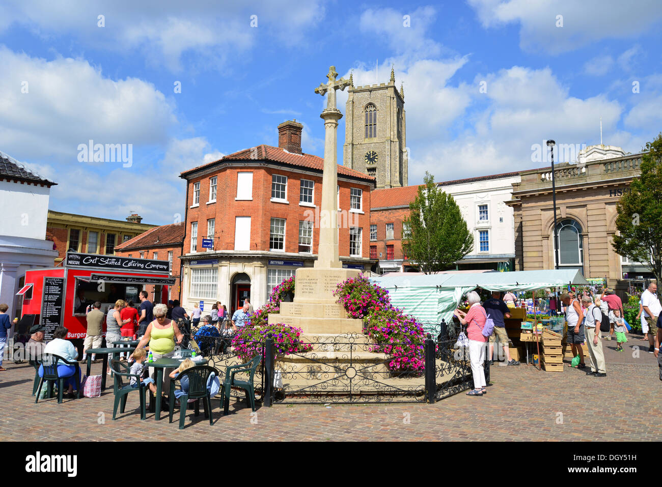 Fakenham town centre norfolk uk hi-res stock photography and images - Alamy