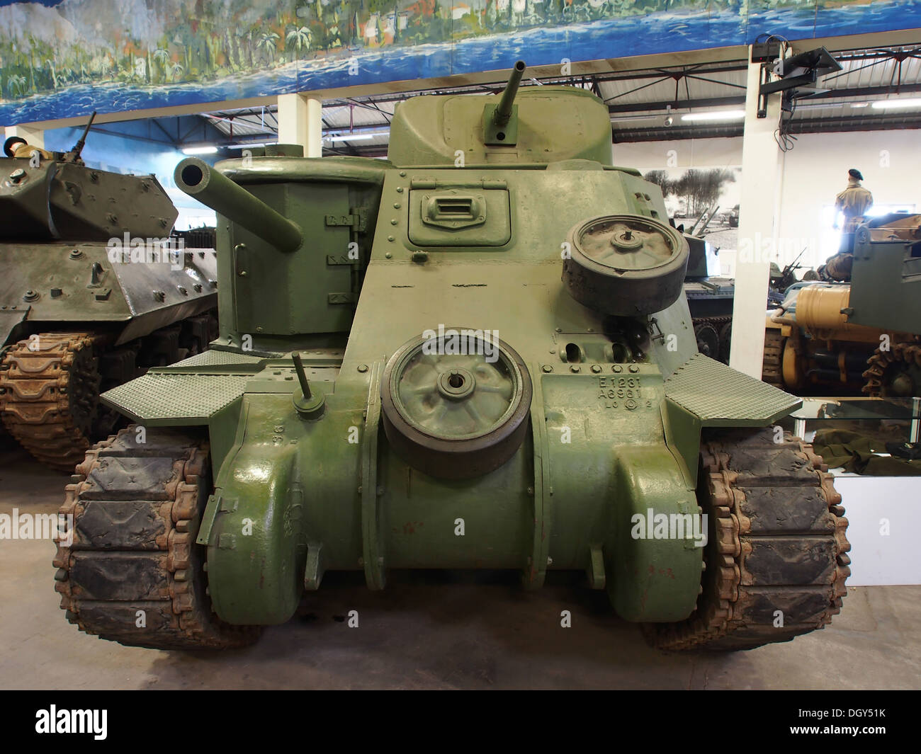 The M3 General Lee is an American medium tank displayed at the Tank ...