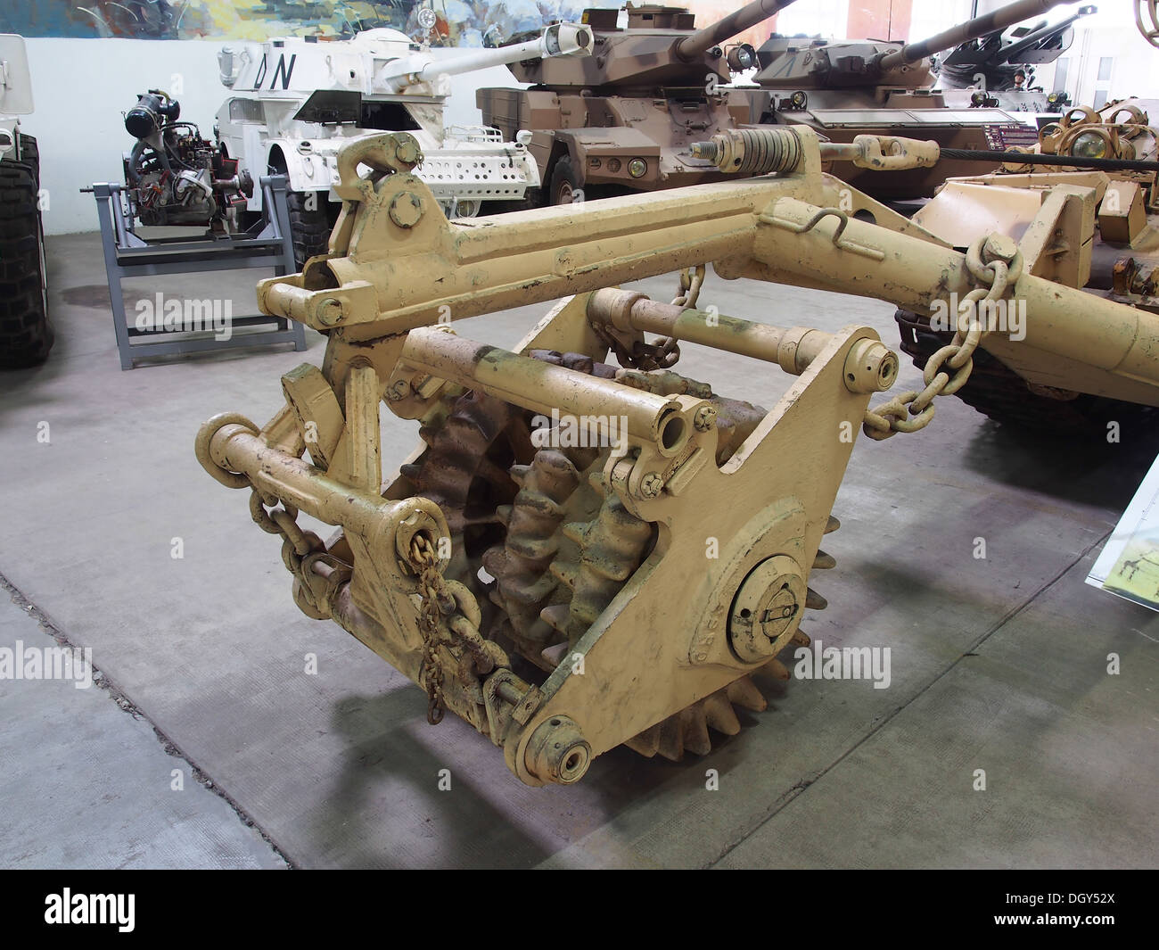 The AMX 30B Dmineur, a French military tank designed for mine clearance ...