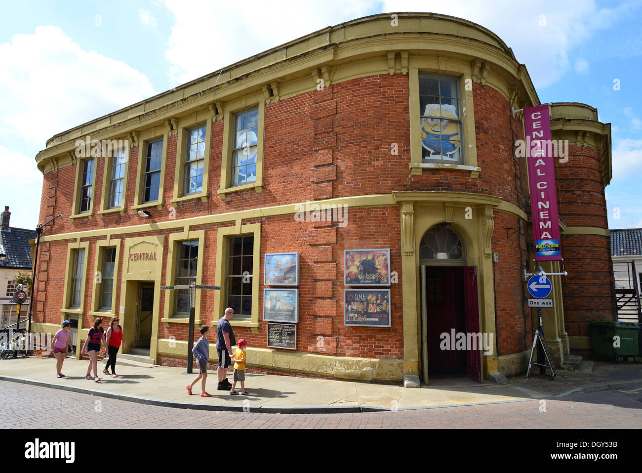 Art deco Central Cinema building, Market Place, Fakenham, Norfolk ...