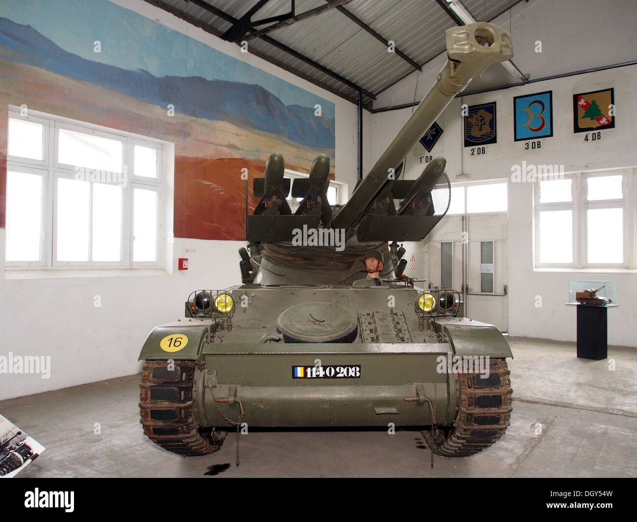 The AMX 13 SS11, a French-made light tank, is displayed at the Tank ...