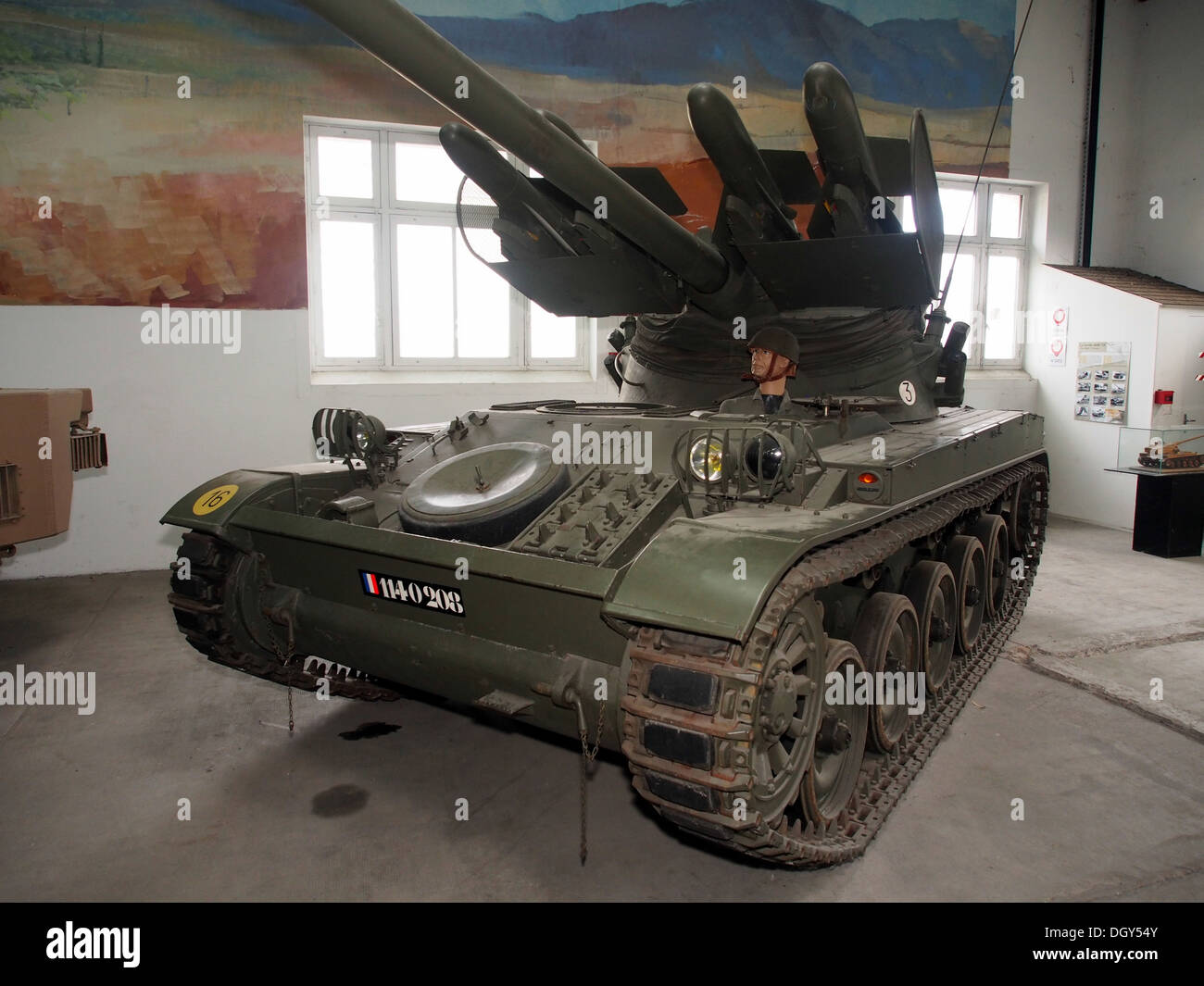 AMX 13 SS11 in the tank museum, Saumur, France, pic-2 Stock Photo - Alamy
