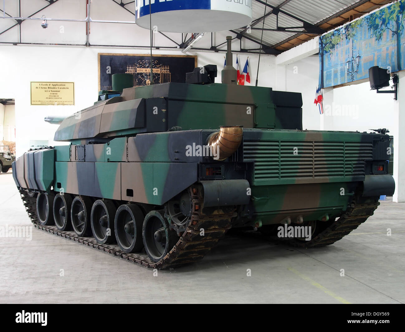 The LECLERC named Duroc is a modern French main battle tank displayed ...