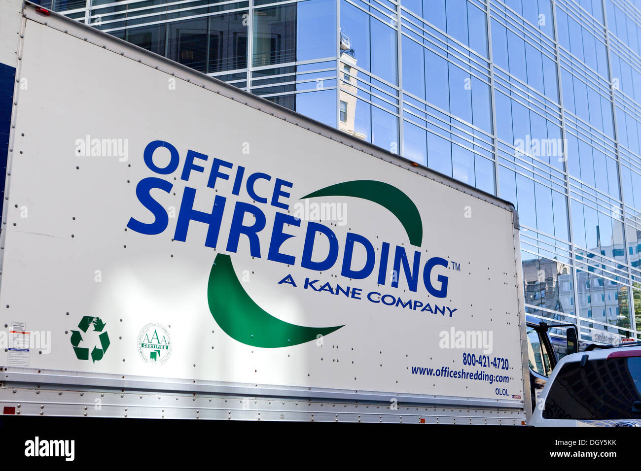 Office paper shredding truck paper hi-res stock photography and images ...