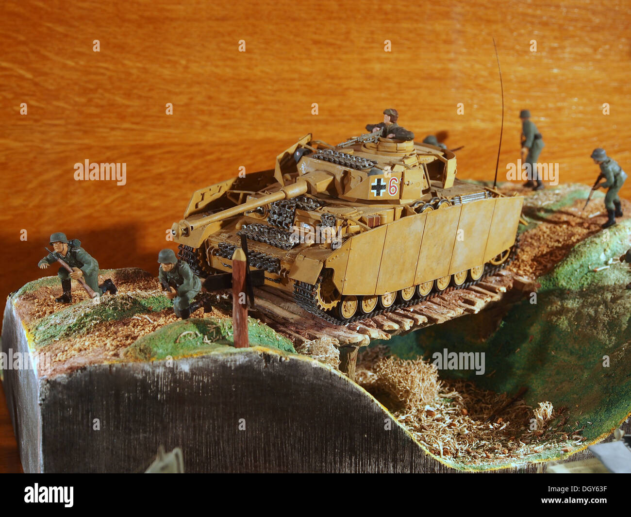 This German tank model is displayed at the Tank Museum in Saumur ...