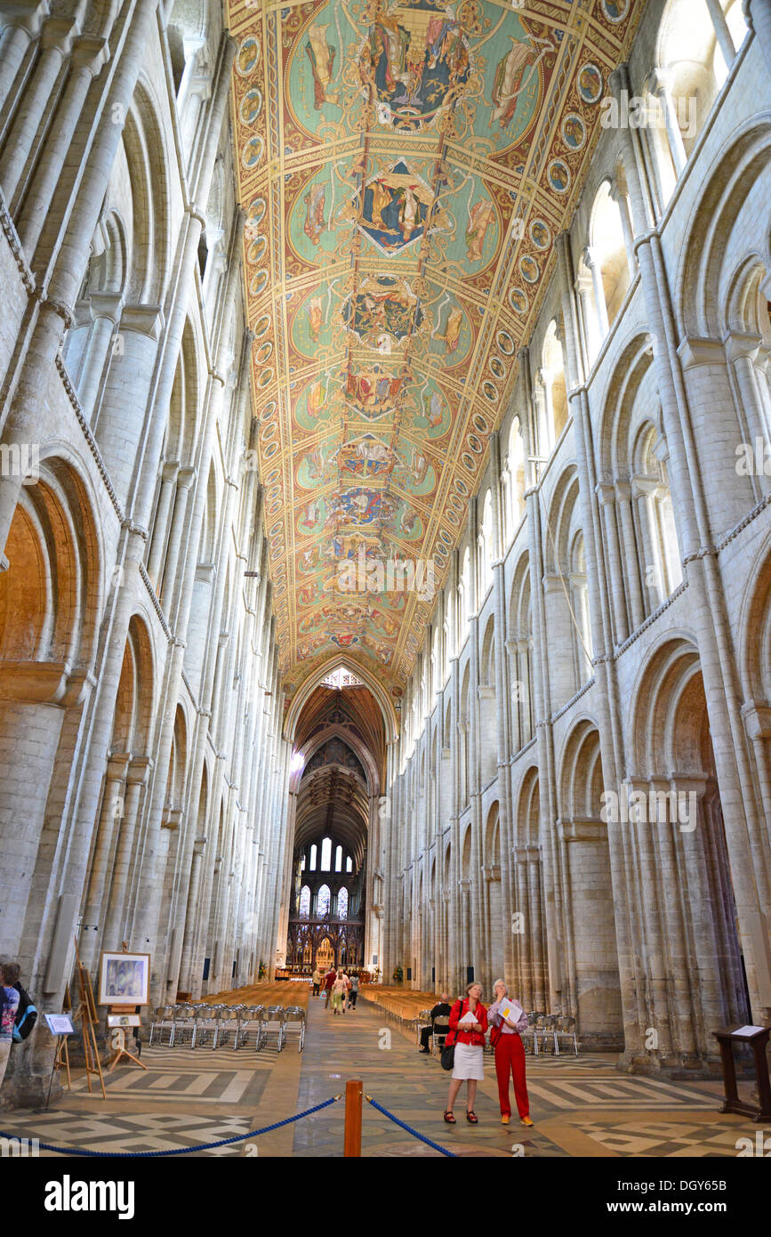 Nave of Ely Cathedral, Ely, Cambridgeshire, England, United Kingdom ...