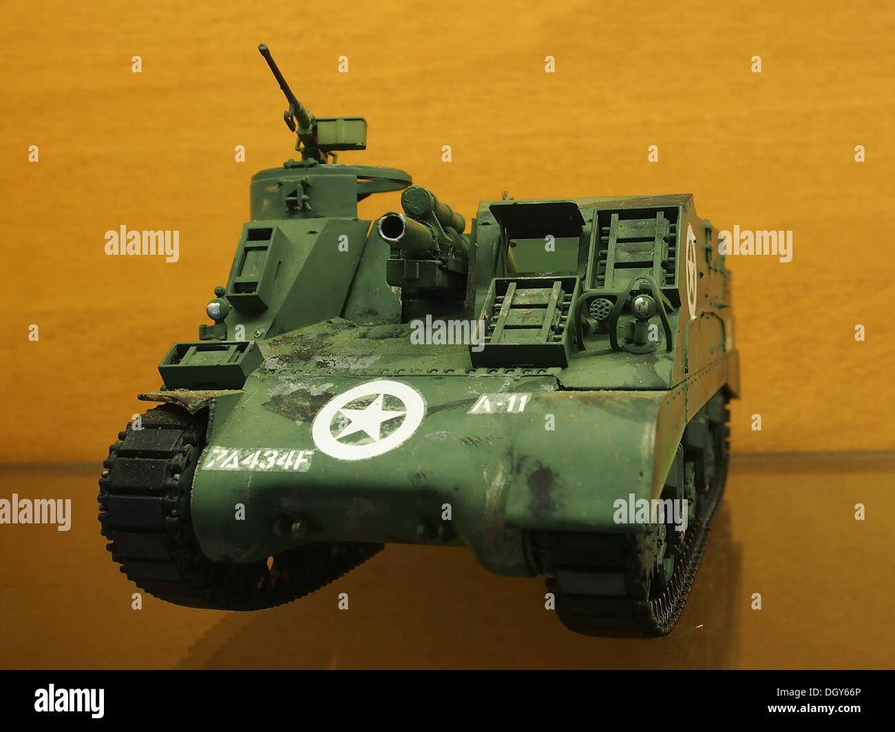 The SPG model, a Soviet self-propelled gun, is showcased at the Tank ...