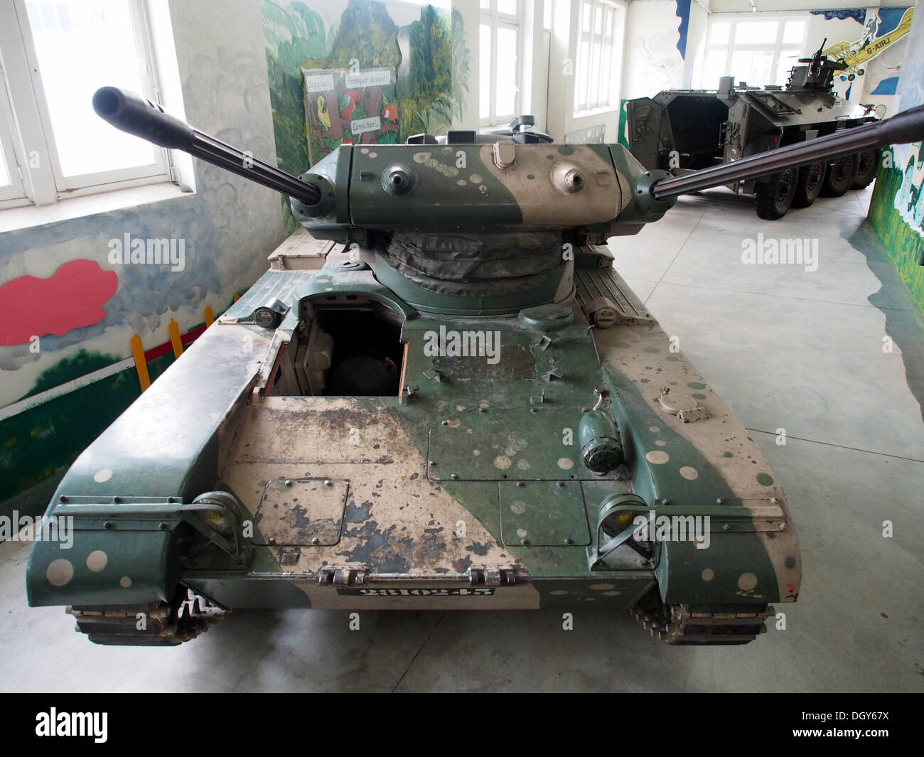 The ELC-EVEN is a French light tank, displayed at the Tank Museum in ...