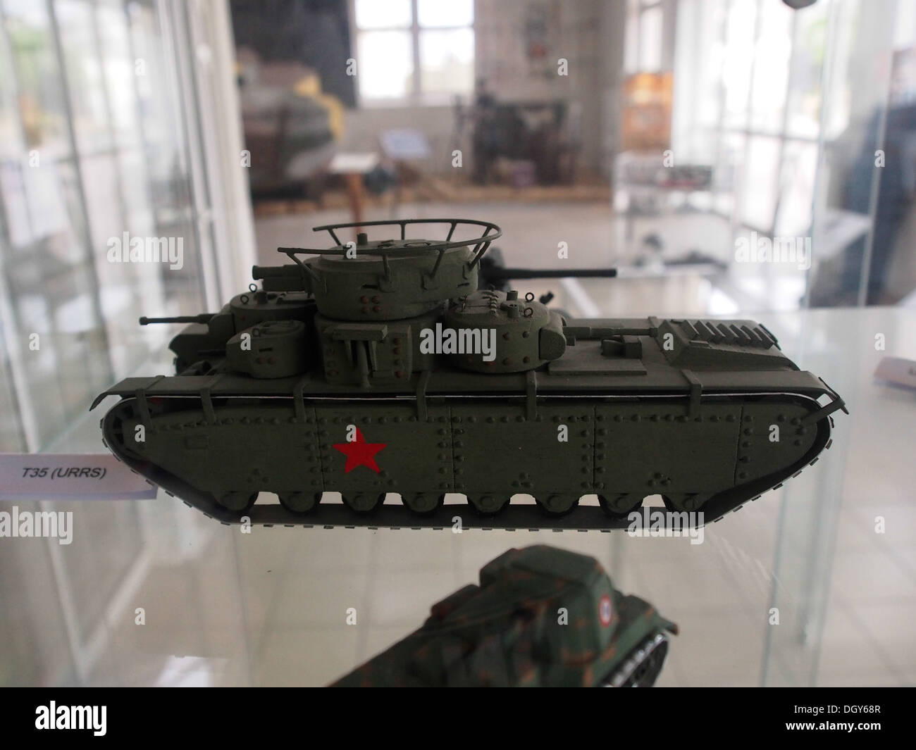 The Model T35, displayed at the Tank Museum in Saumur, France, is a ...