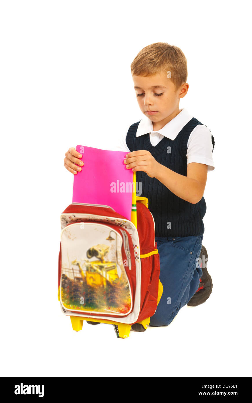 Child school sad Cut Out Stock Images & Pictures - Alamy