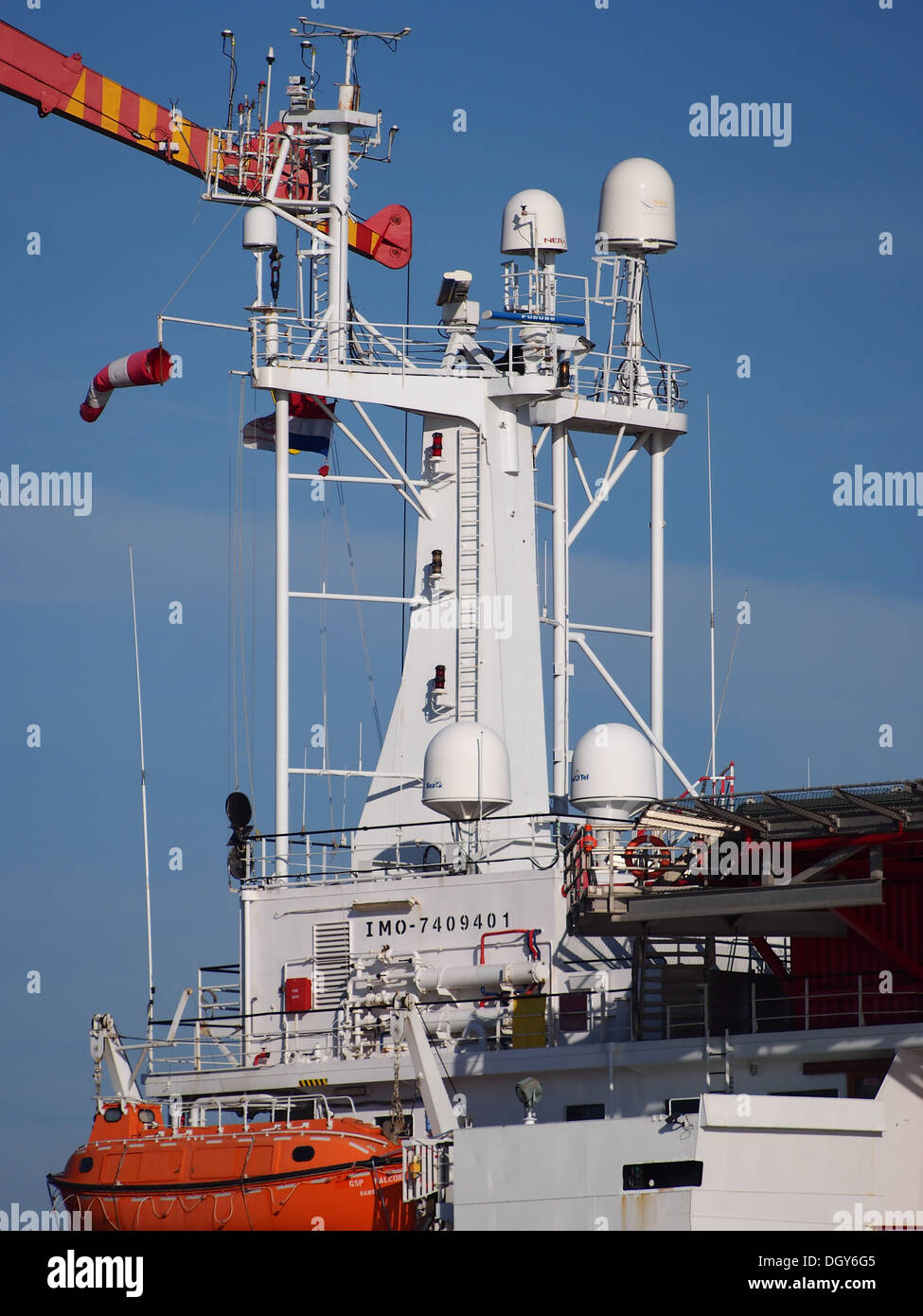 The GSP Falcon is a specialized offshore vessel identified by its IMO ...