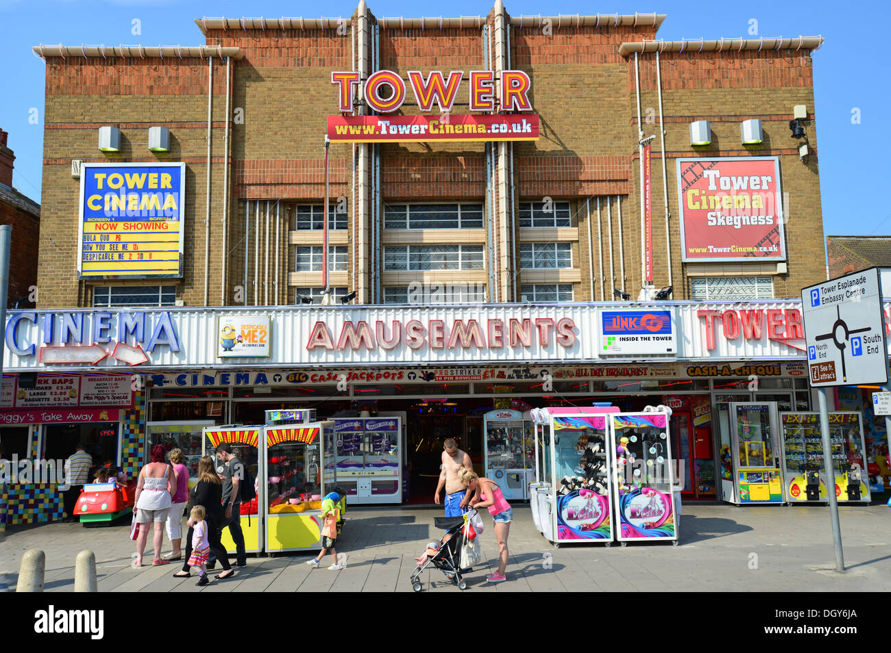 Tower Cinema and amusement arcade, Lumley Road, Skegness, Lincolnshire ...