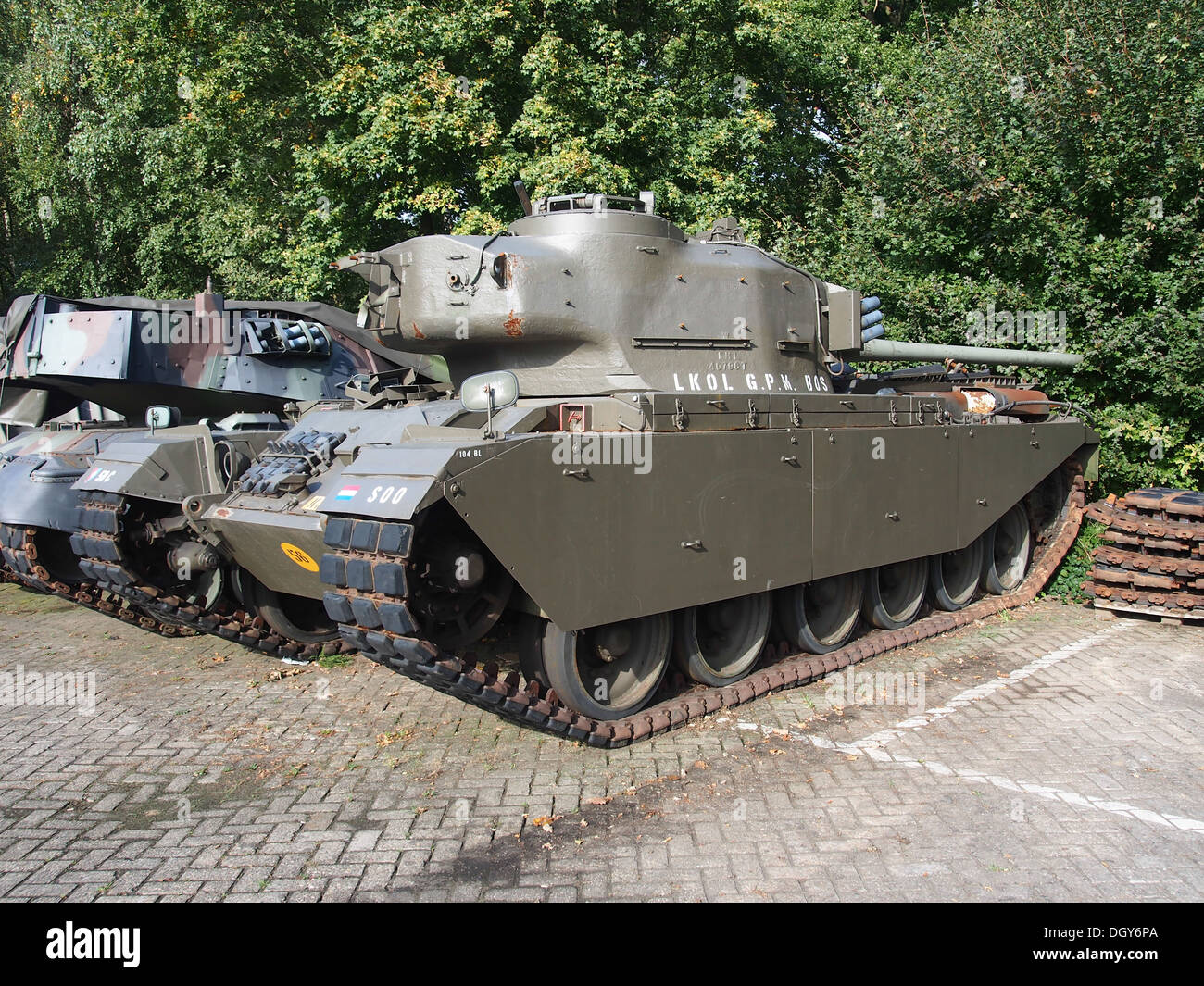 The Centurion 58C S00 is a British-built tank, displayed as part of the ...