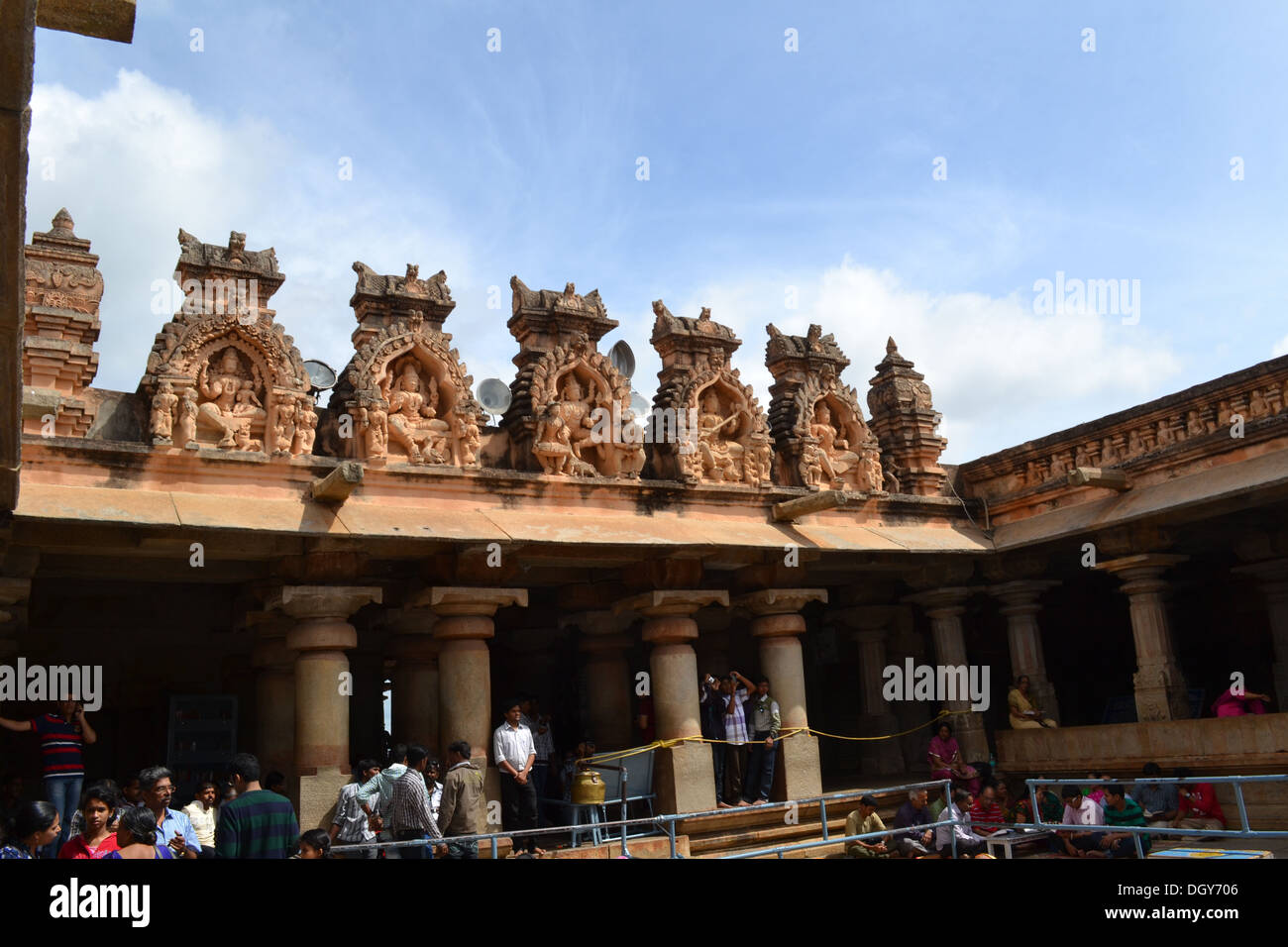 Bahubali temple walls Stock Photo - Alamy