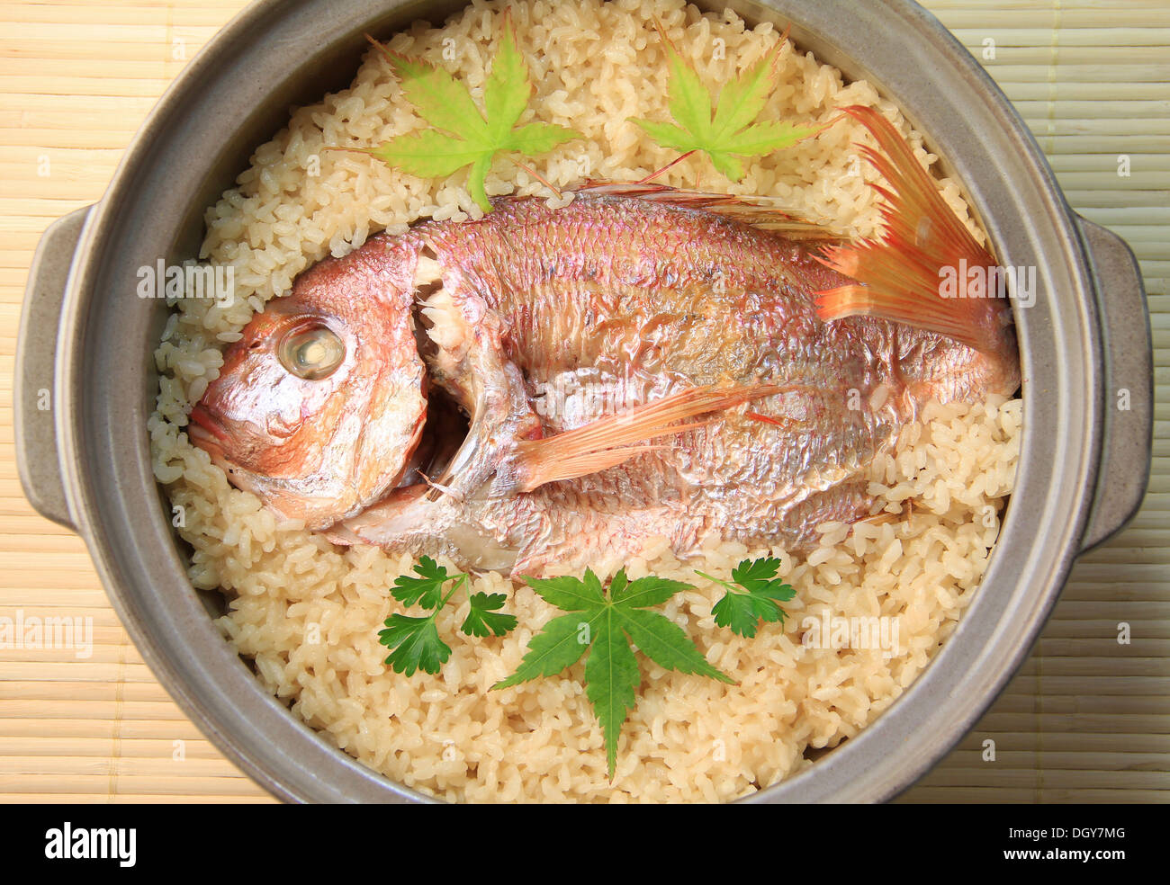 Rice with minced sea bream Stock Photo - Alamy