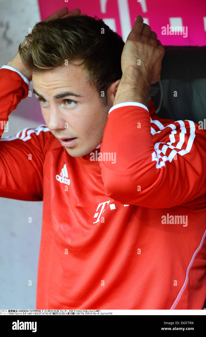 Munich, Germany. 26th Oct, 2013. Mario Gotze (Bayern) Football / Soccer ...