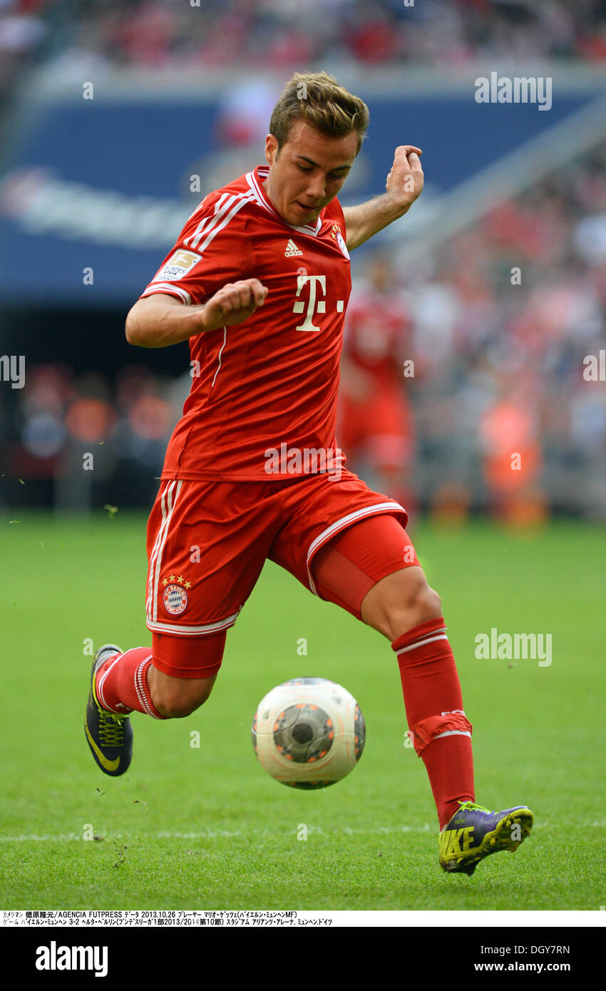 Munich, Germany. 26th Oct, 2013. Mario Gotze (Bayern) Football / Soccer ...