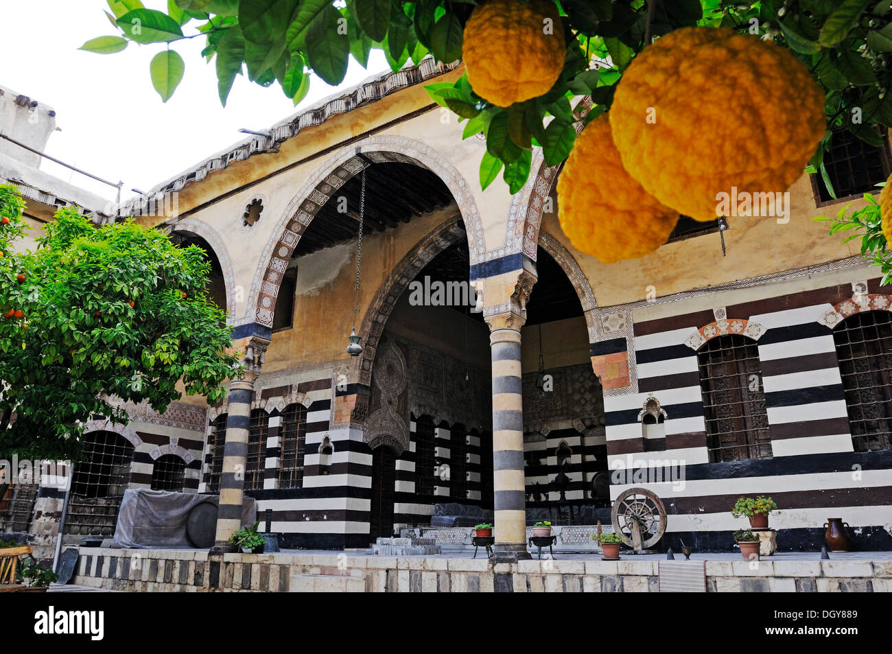 Muslim Dadah House Palace in the Christian quarter of Damascus, Syria ...