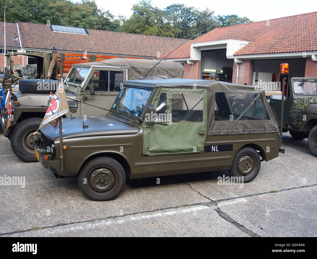 The DAF YA66 Koerier is a military vehicle used for transport and ...