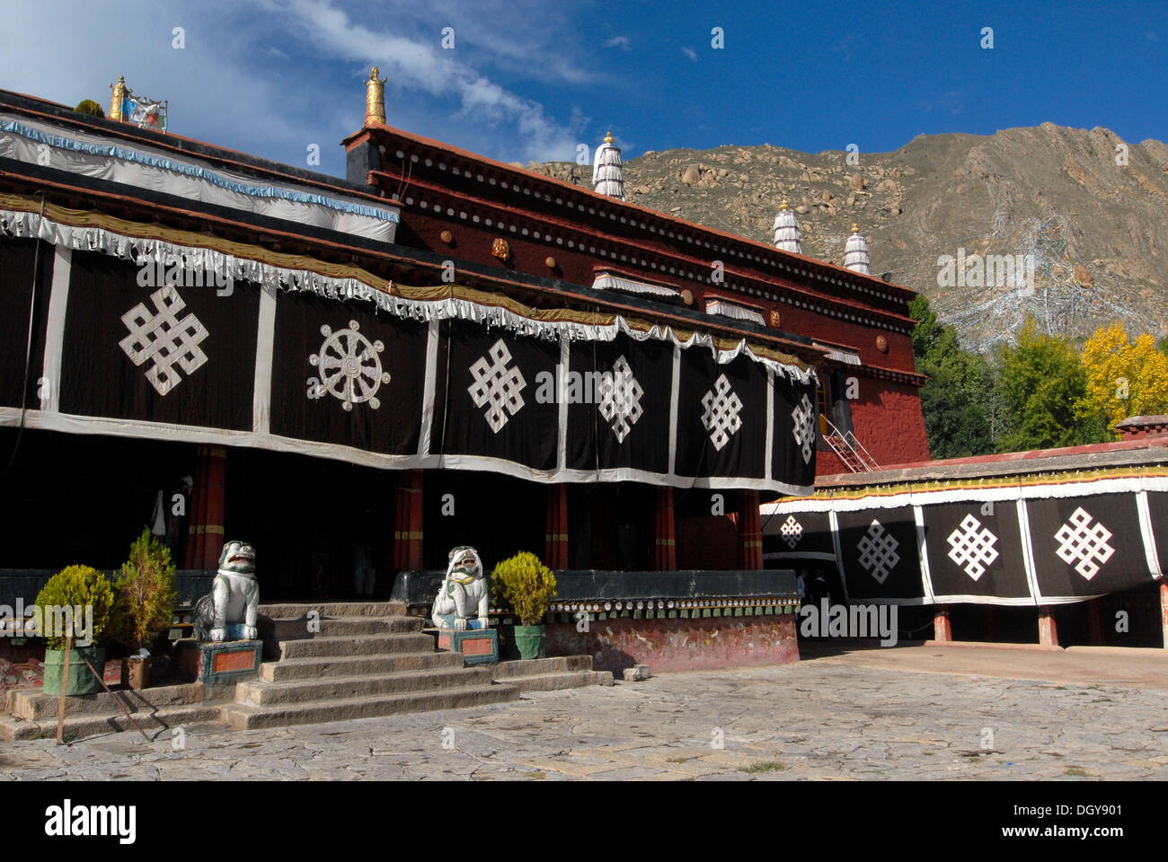 Nechung Monastery, site of the former state oracle of Tibet, Lhasa ...