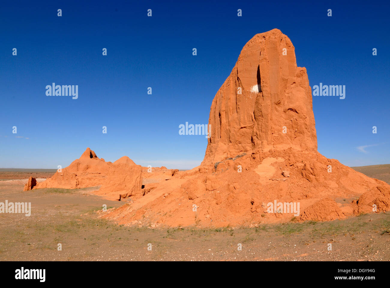 Red rocks at the Flaming Cliffs, Gobi Desert, Bayanzag, Gurvan Saikhan ...
