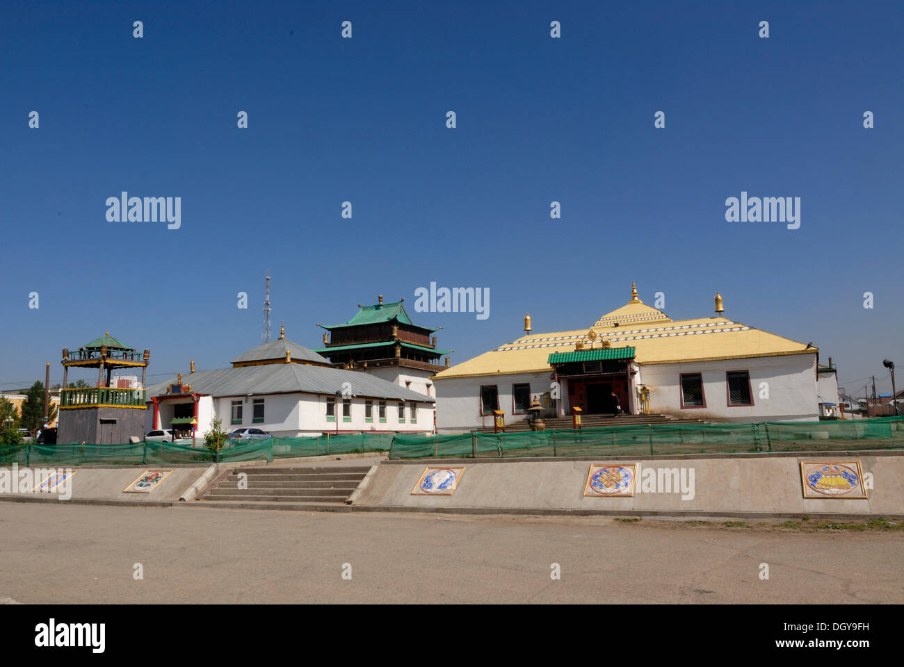 Monastery buildings, assembly halls and the main hall, home of the 26 ...