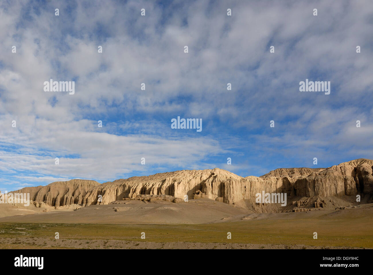 Dry landscape of the ancient Kingdom of Guge, Sutlej Canyon, Western ...