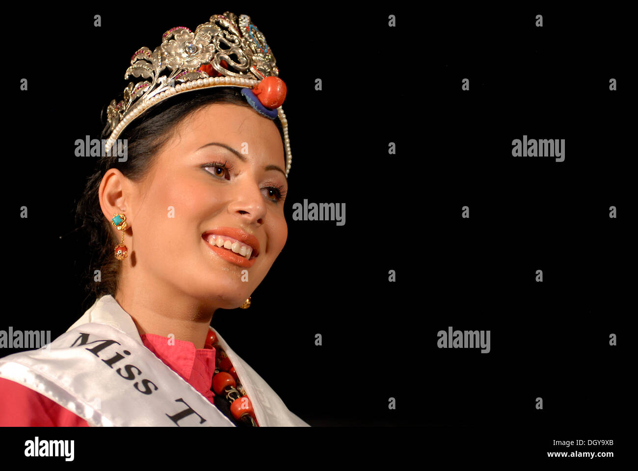 Winner of the Miss Tibet in Exile 2011 beauty contest, Tenzin Yangkyi ...