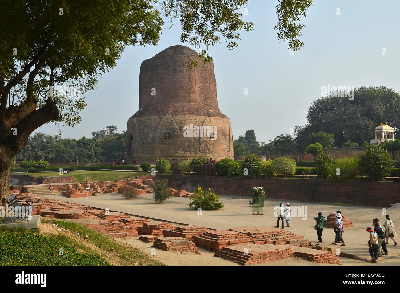 Historical Buddhist pilgrimage site, Dhamekh Stupa, Game Park of ...