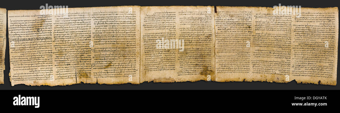 5503. PART OF THE ISAIAH SCROLL, THE LONGEST AND OLDEST (C. 100 B.C ...