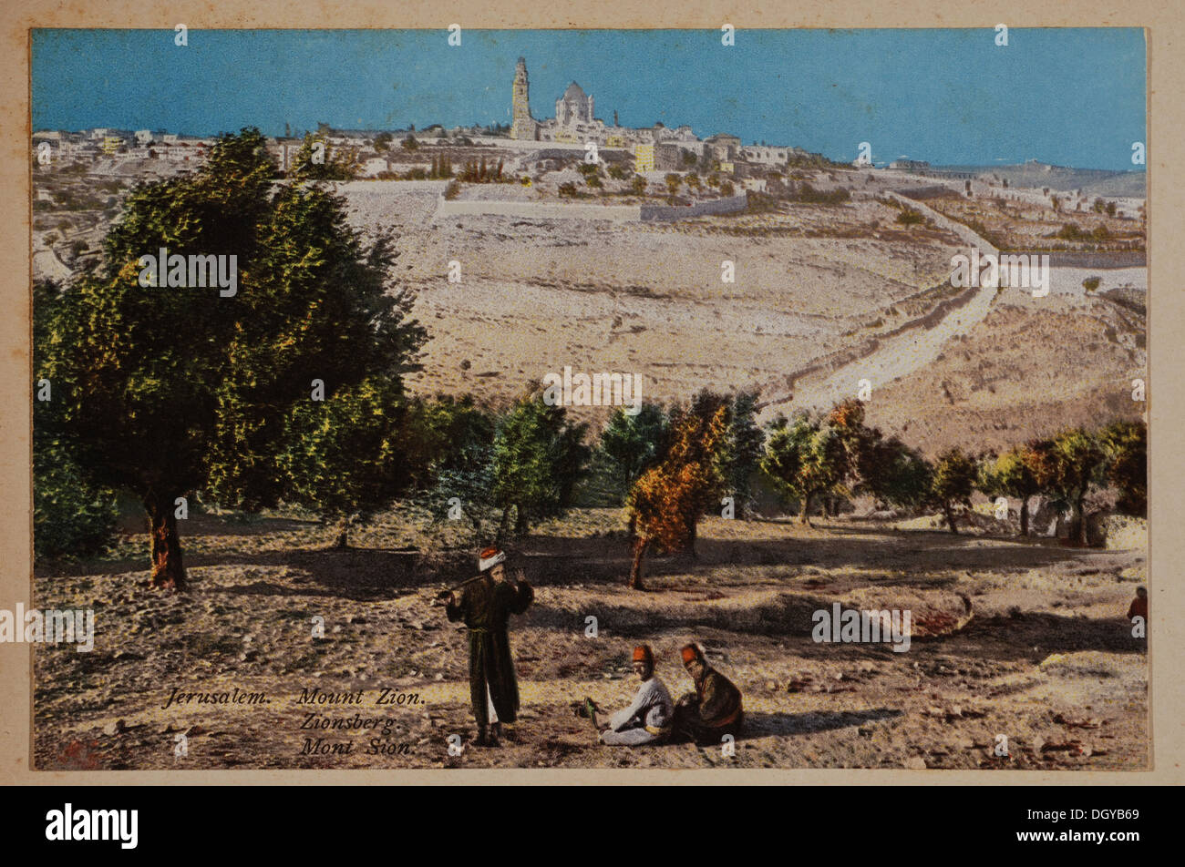 Hand painted postcard hi-res stock photography and images - Alamy