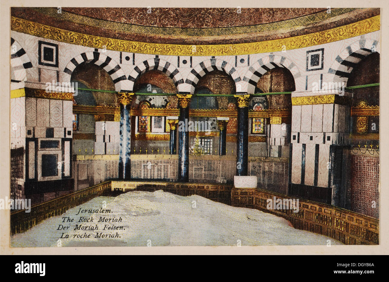 5573. DOME OF THE ROCK, THE MOSQUE OF OMAR, THE ROCK ARROUND WHICH THE ...