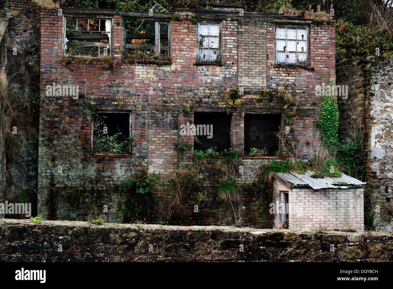 derelict brick built building Whitehaven Cumbria UK Stock Photo - Alamy