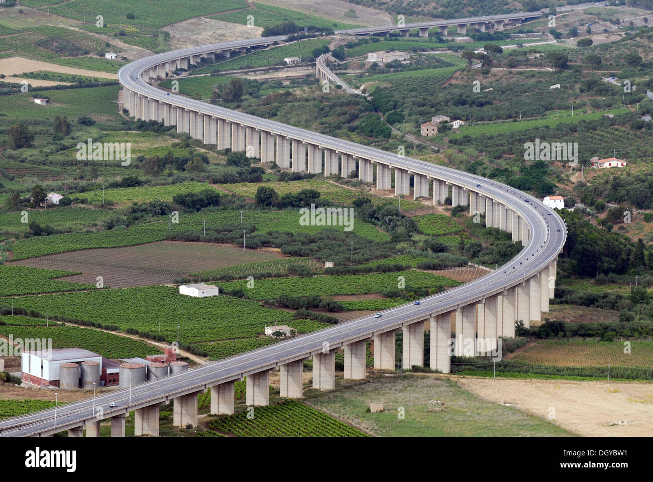 Highway at Alcamo, Sicily, southern Italy, Italy, Europe Stock Photo ...