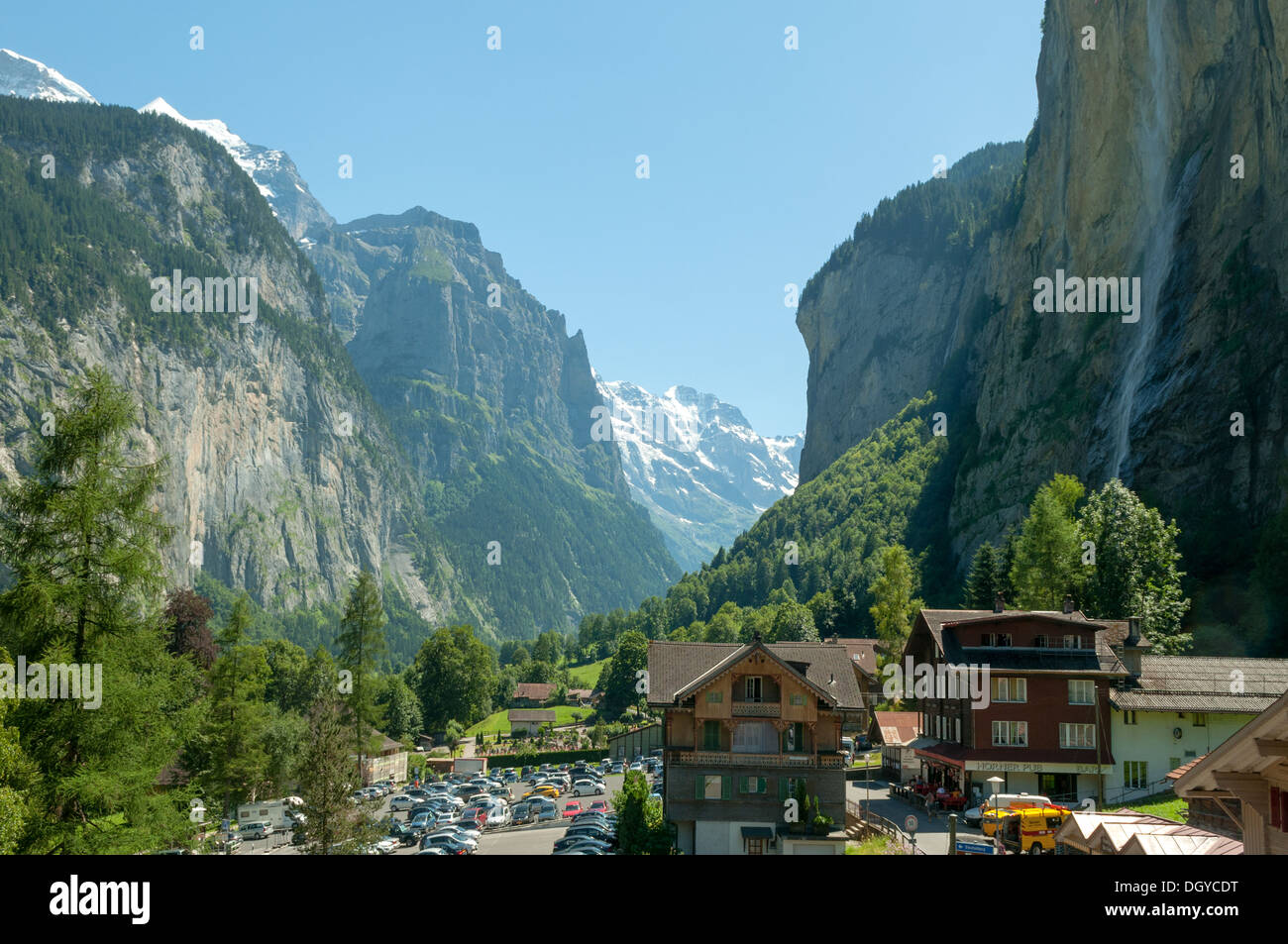 Valley of Waterfalls, Lauterbrunnen, Switzerland Stock Photo - Alamy