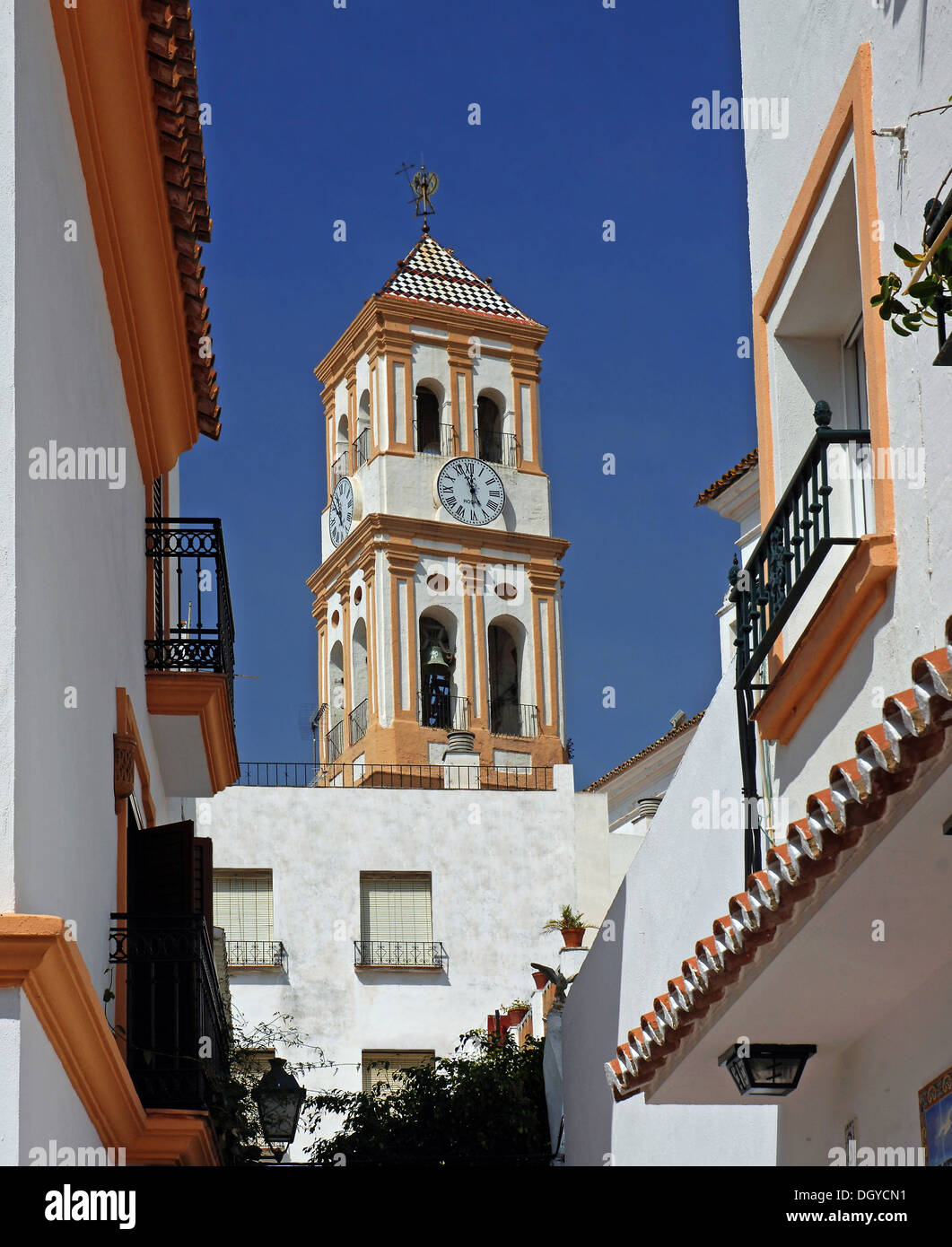 Church of the Encarnacion, Old town, Marbella, Malaga-province, Region ...