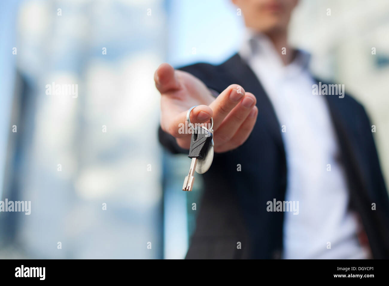 keys in the hand Stock Photo - Alamy