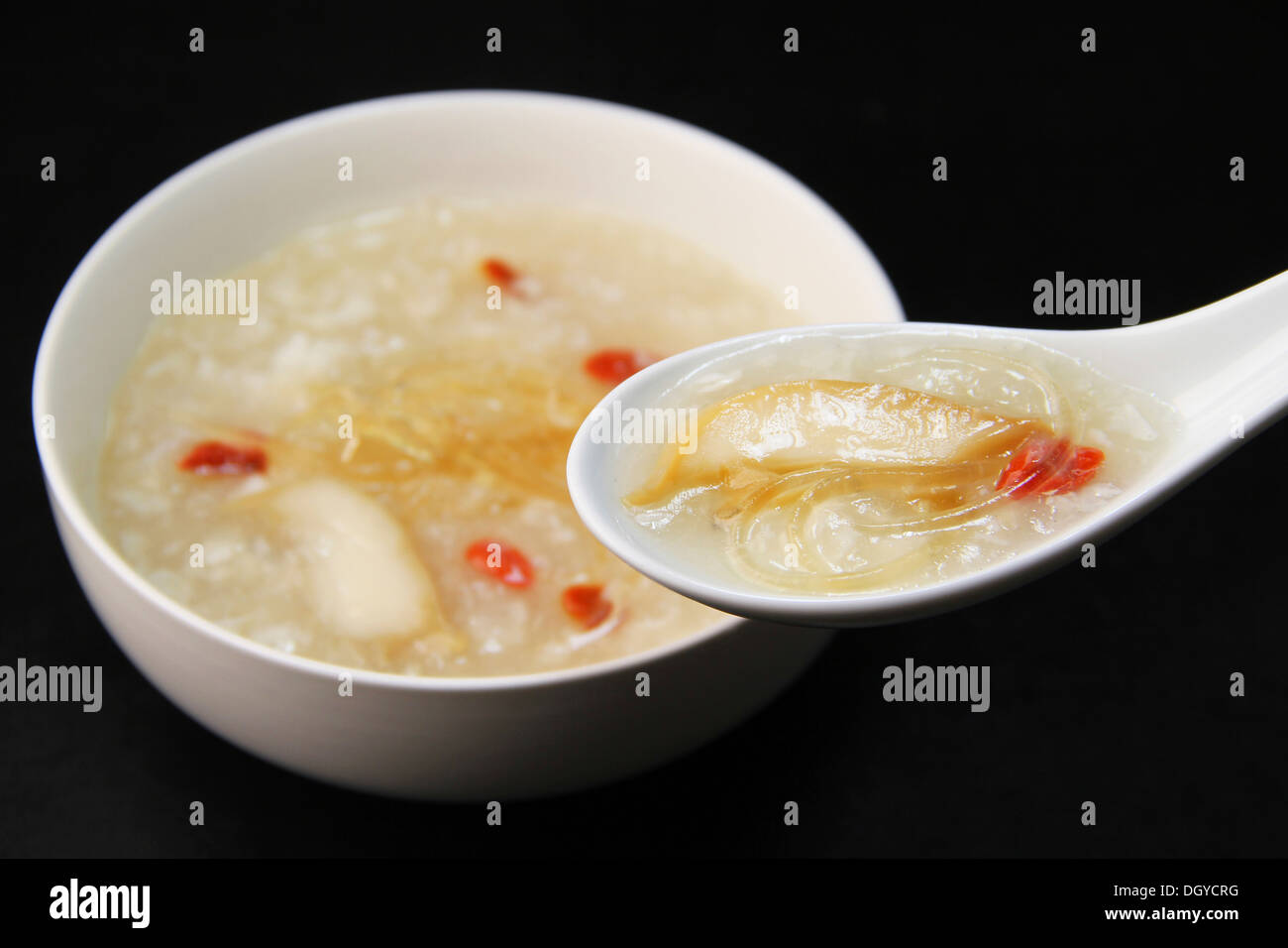 Shark's fin soup Stock Photo - Alamy