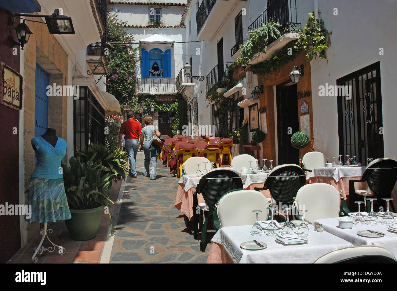 Urban view, Old town, Marbella, Malaga-province, Spain Stock Photo - Alamy