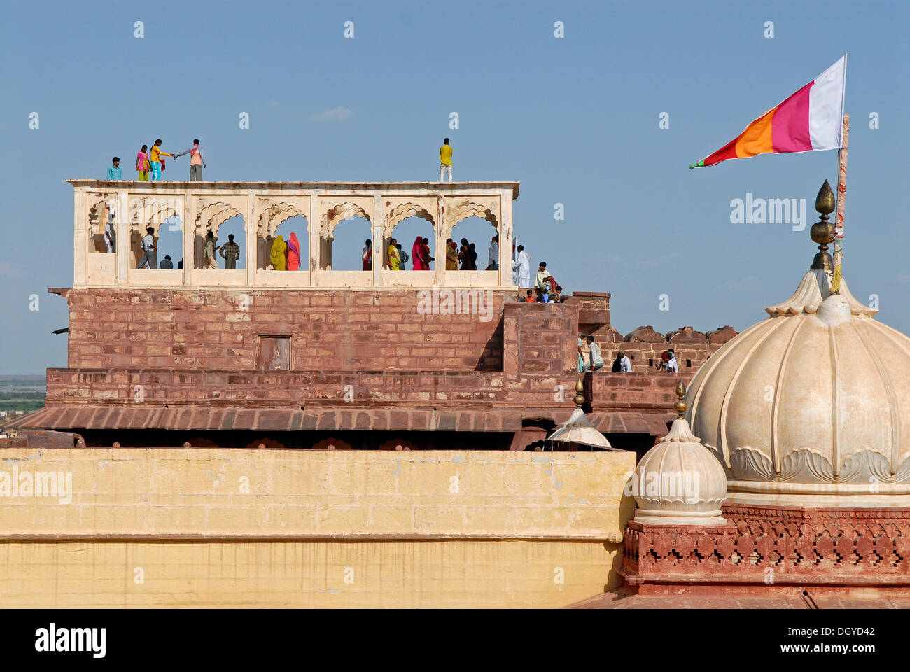 Visitors, tourits, Fort Pokaran, Pokaran, Rajasthan, North India, India ...