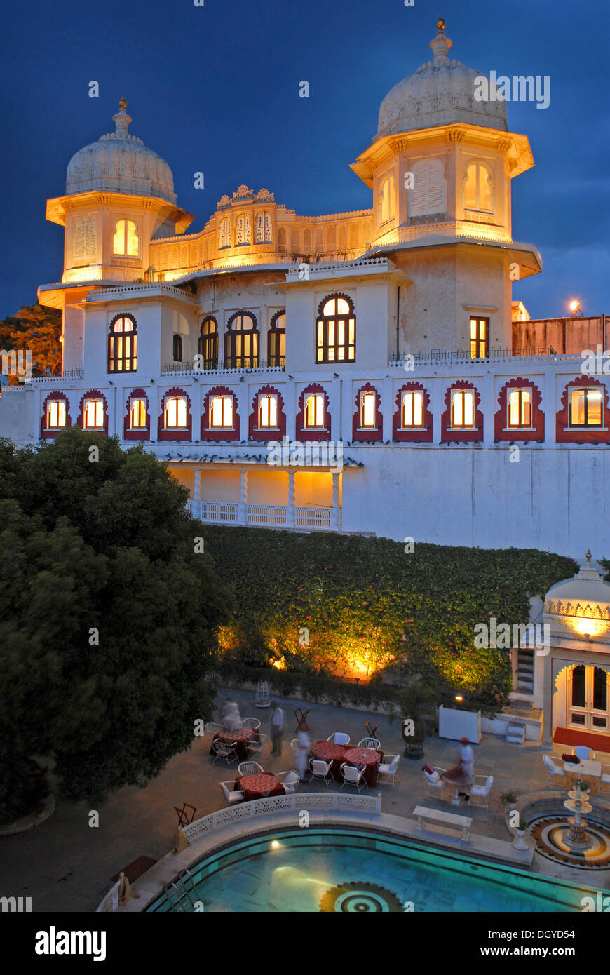 Shiv Niwas, city palace of Udaipur, Rajasthan, North India, India, Asia ...